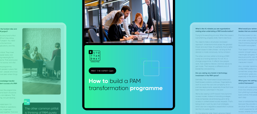 Thanks for downloading our PAM Meet the Expert Q&A Guide