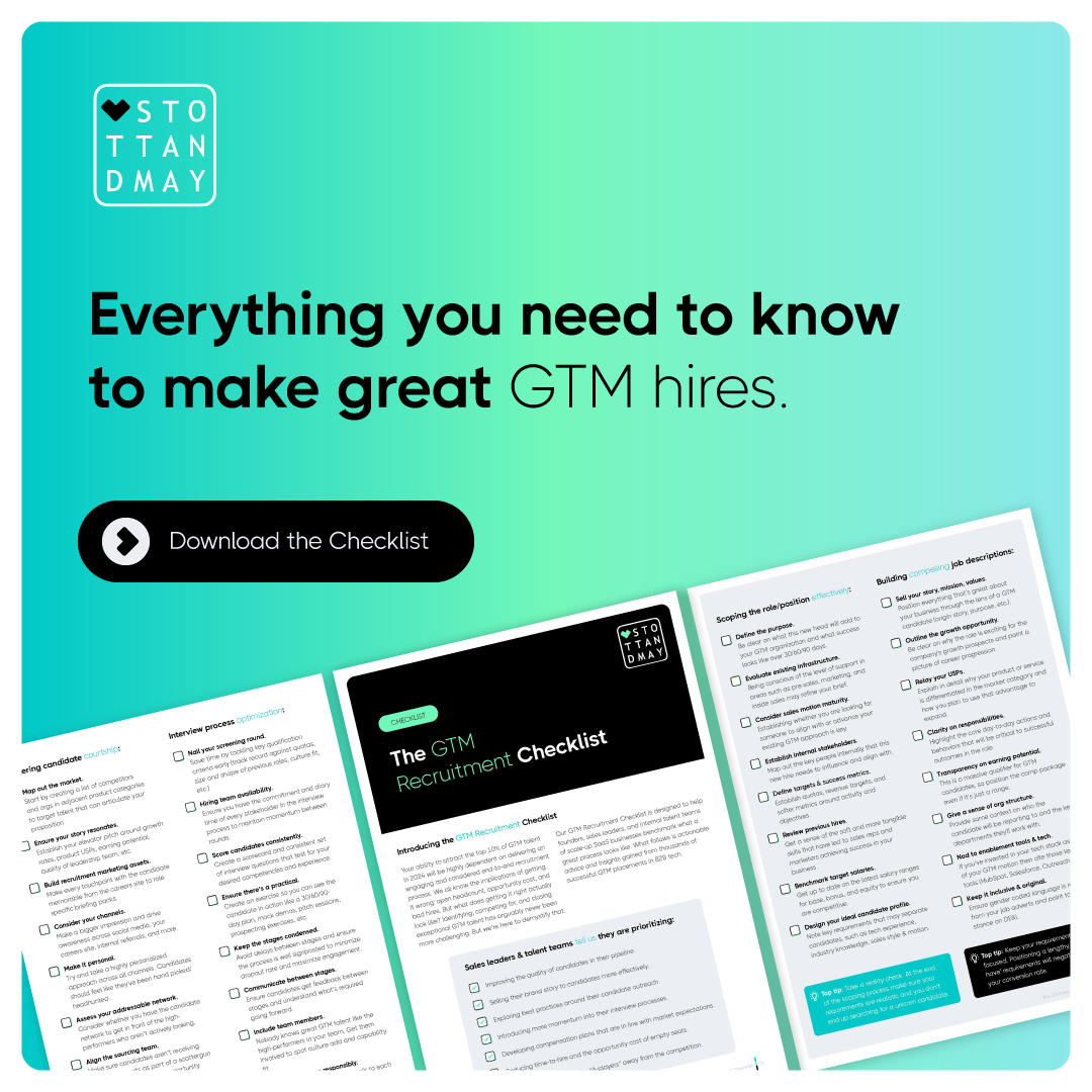 The GTM Recruitment Checklist